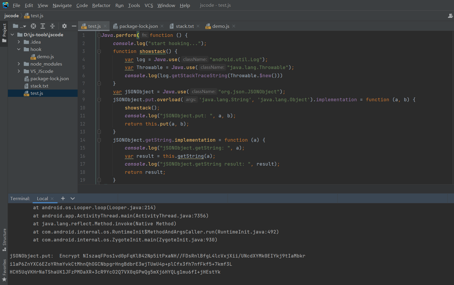  JSONObject put getString Java 