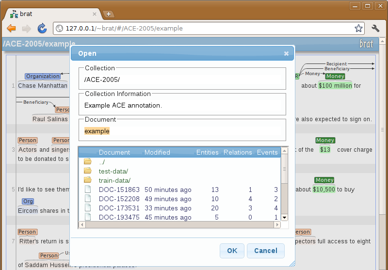 5 brat 使用手册 - 《brat 文本标注系统的官方文档中文翻译》 - 极客文档