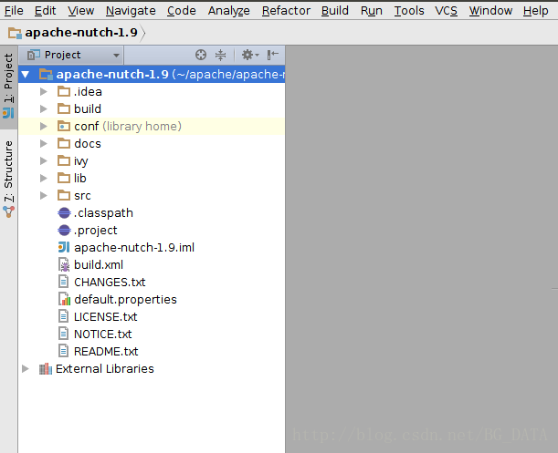 Nutch教程——导入Nutch工程，执行完整爬取 - 《nutch 中文文档帮助手册教程》 - 极客文档