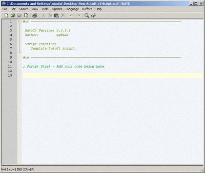 AUTOIT 3 - AutoIt教程：1.搭建并熟悉环境 - 《编程笔记》 - 极客文档